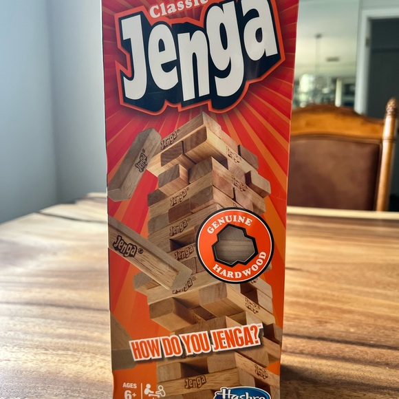 Hasbro | Toys | 525 Hasbro Jenga With Genuine Hardwood Blocks | Poshmark